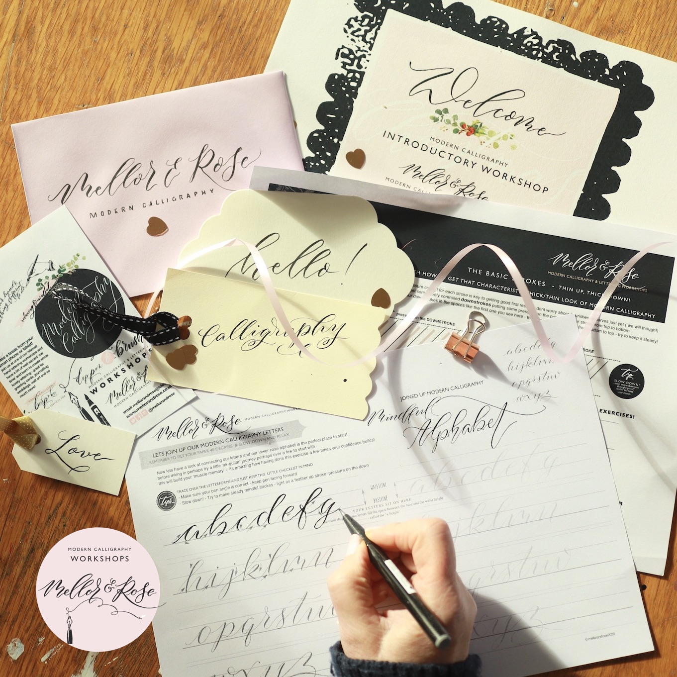 Calligraphy Workshops & Hand Lettering Workshops with Mellor & Rose