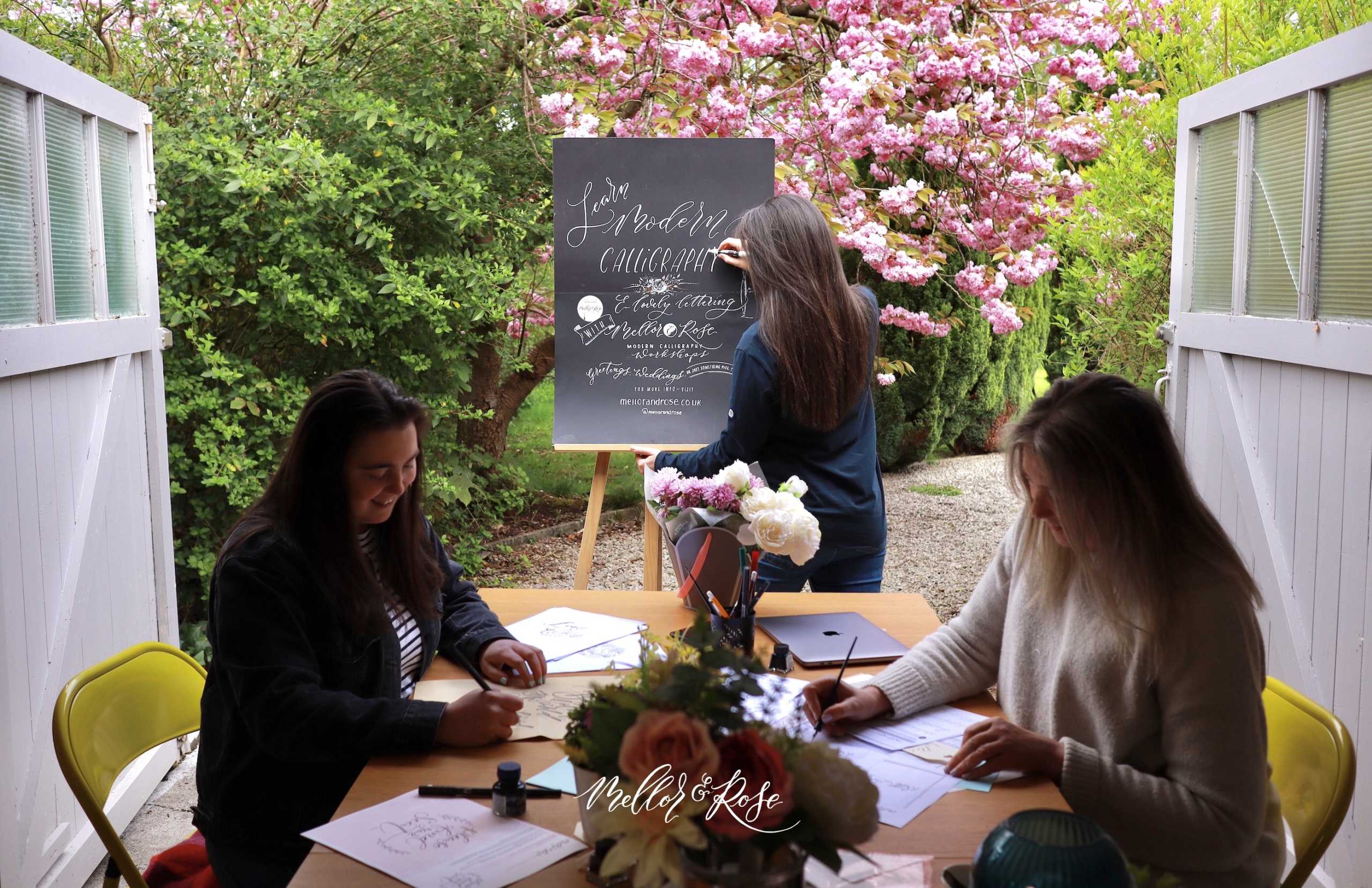 Modern Calligraphy Workshop with Mellor & Rose Lytham Lancashire ...