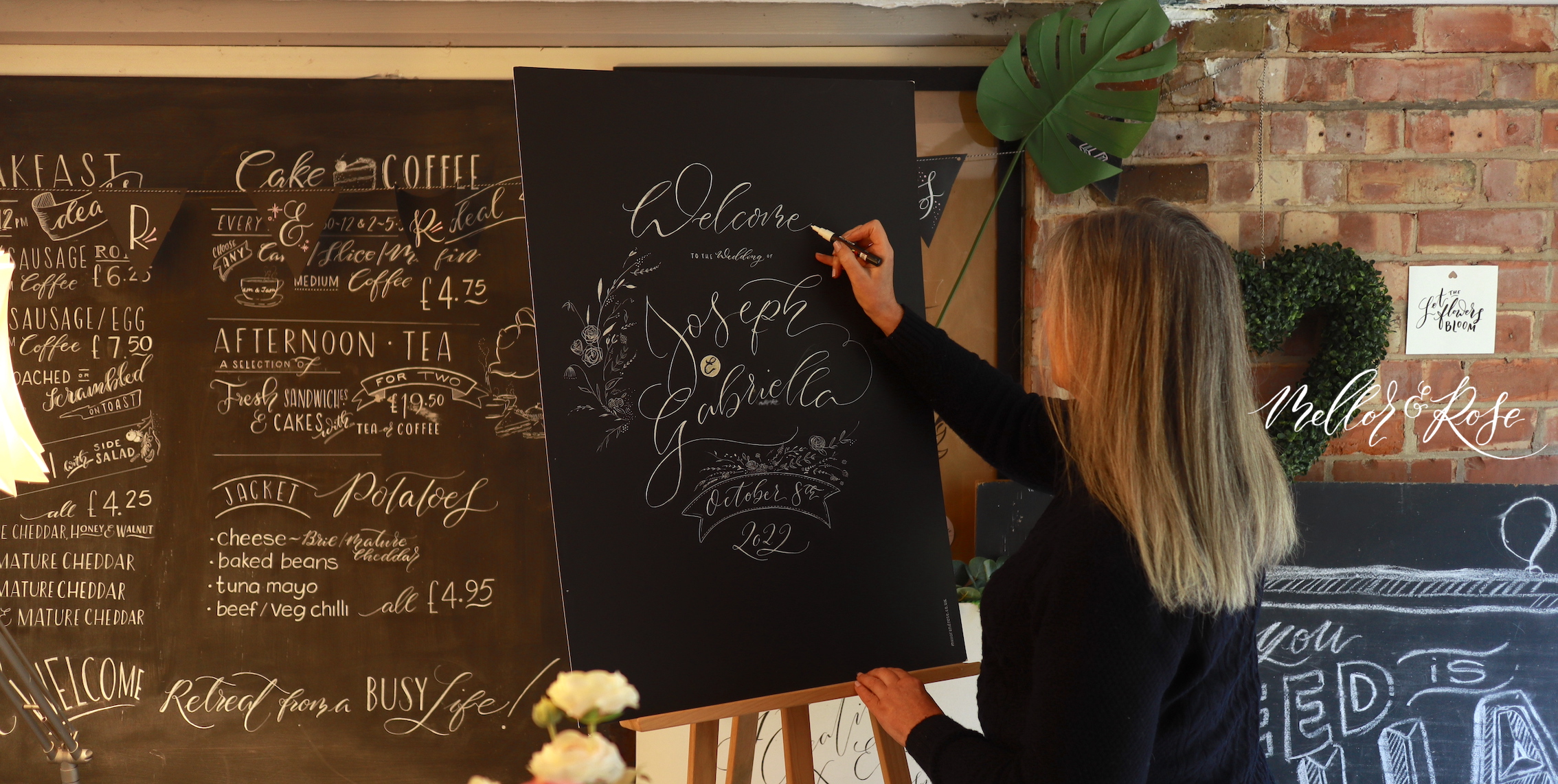 Wedding Signage by Mellor & Rose Calligraphy • Mellor & Rose