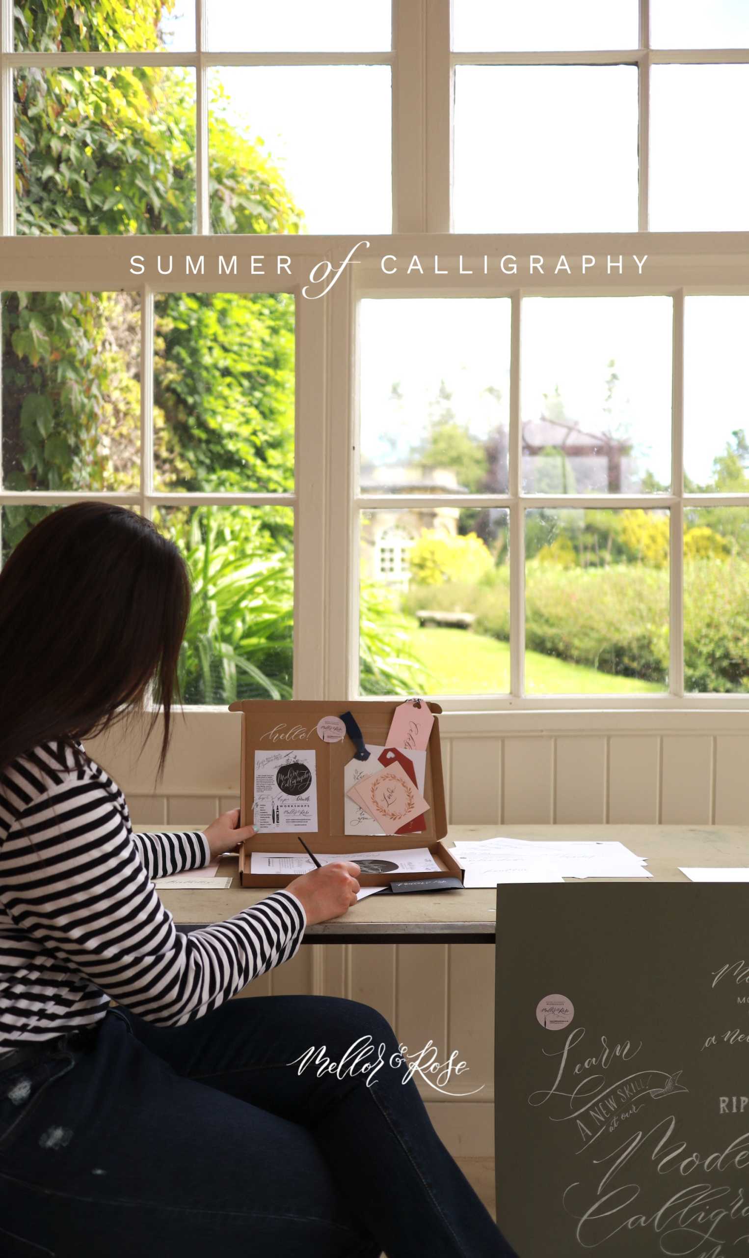 Modern Calligraphy Masterclass at Ripley Castle, North Yorkshire